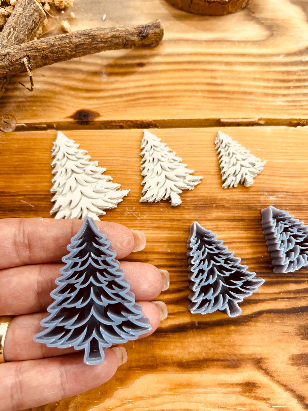 Christmas Tree Clay Cutter Set: 3d-printed for Polymer Clay & Cookies ...