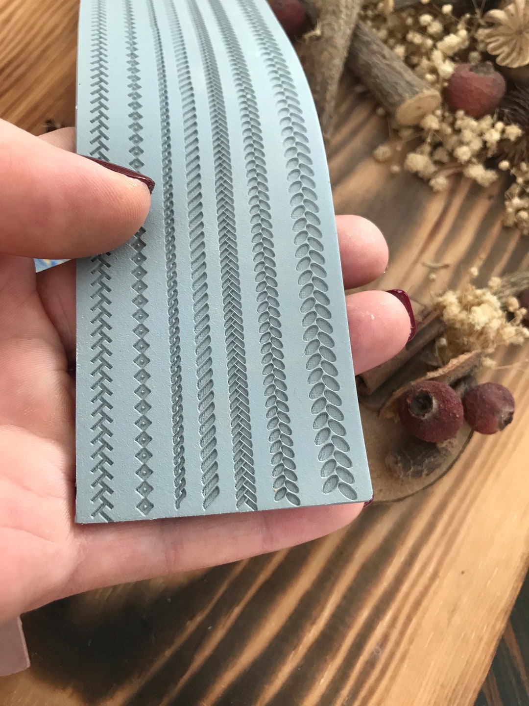 7 Border Rubber Texture Mat: Polymer Clay & Jewelry Making - Etsy