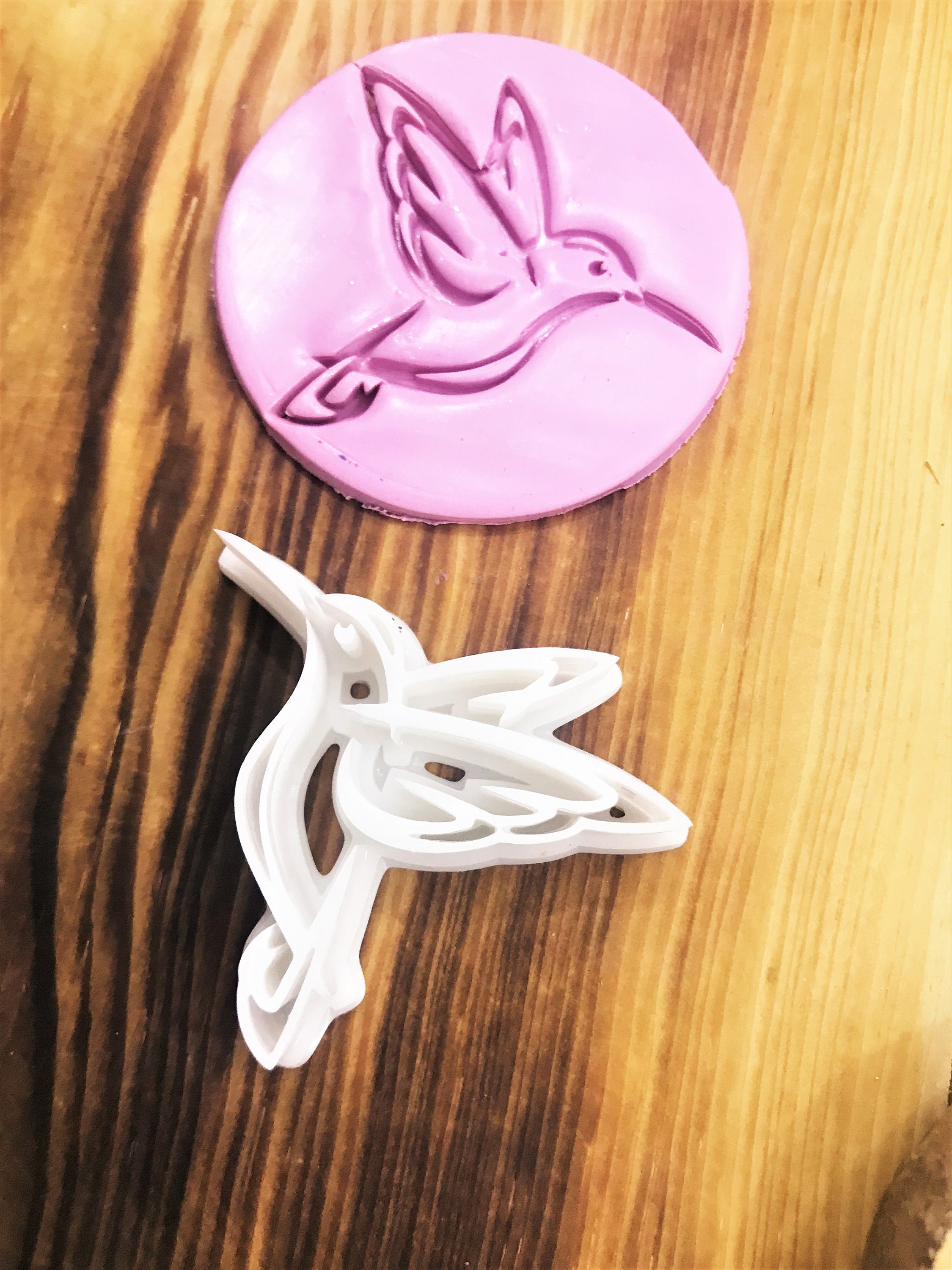 Hummingbird Polymer Clay Stamp: Jewelry Making, Unique Design - Etsy