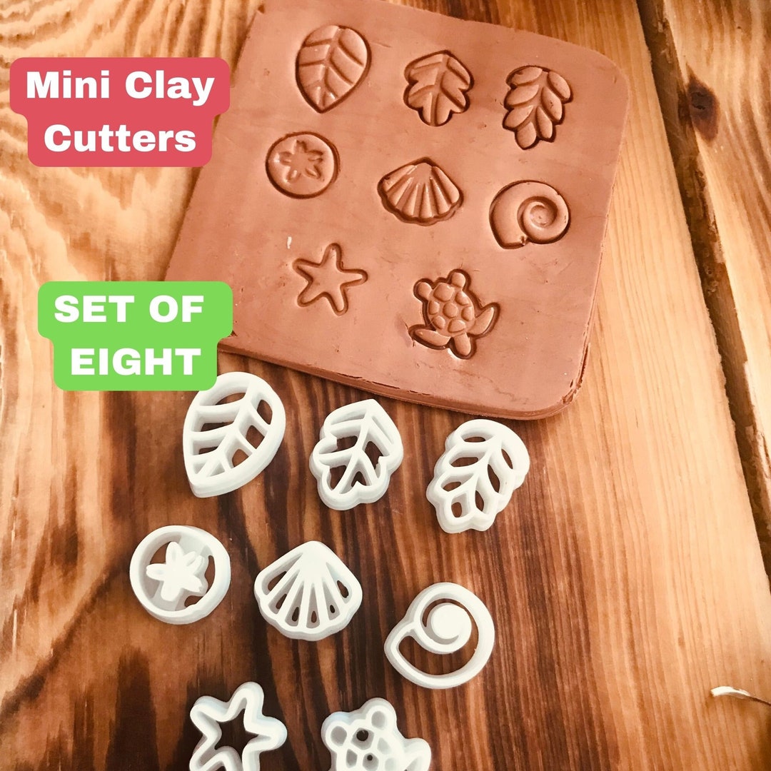 Mini Set of Eight Polymer Clay Cutter, Mini Cutter, Special Design ...