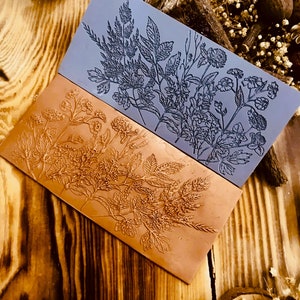 Flower Meadow Rubber Texture Mat⎥polymer Clay Tools⎥earring Making⎥hand ...