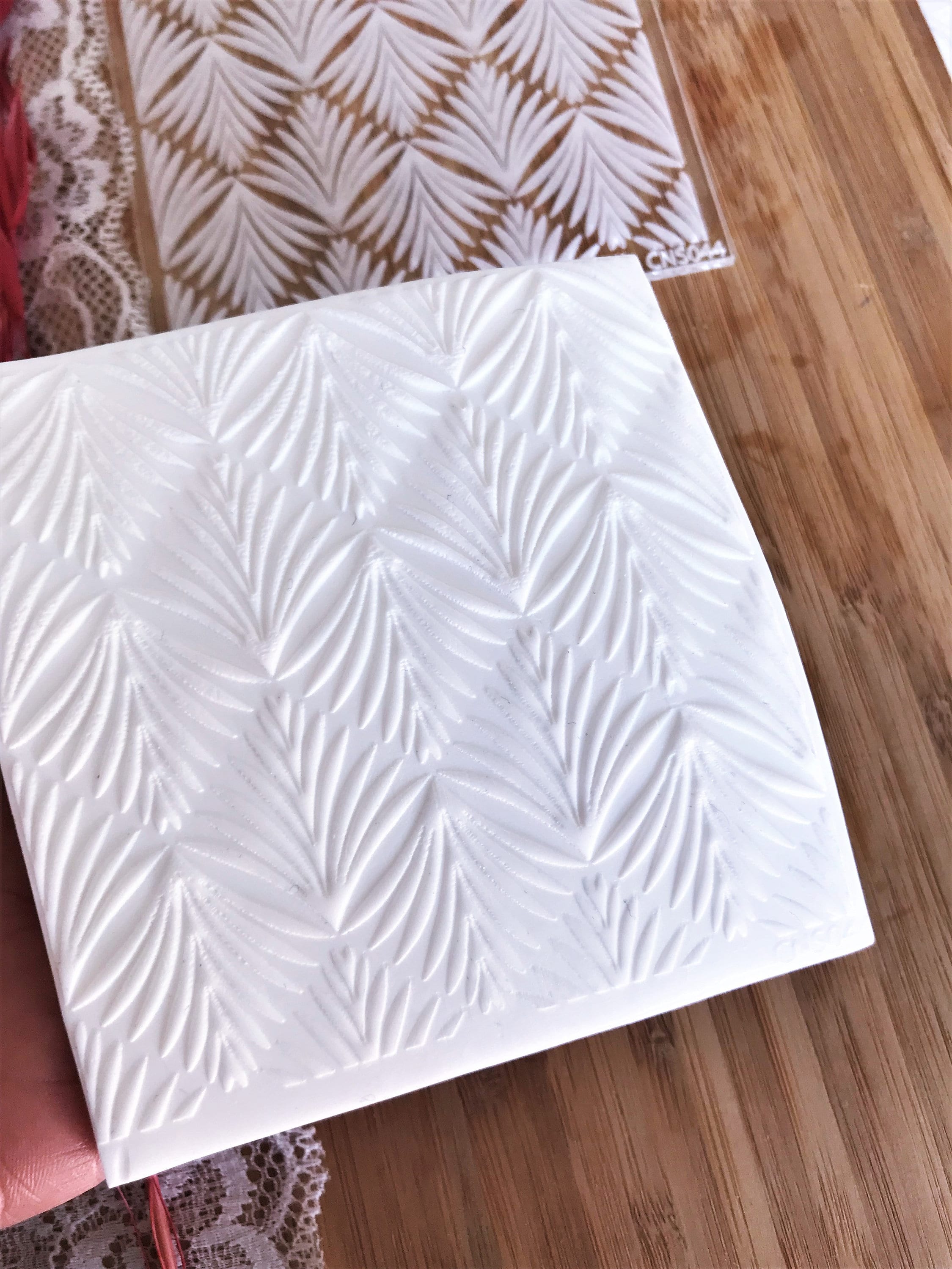 Acrylic Lace Pattern Texture Mat, Stamp Clay Tools, Texture Sheet ...