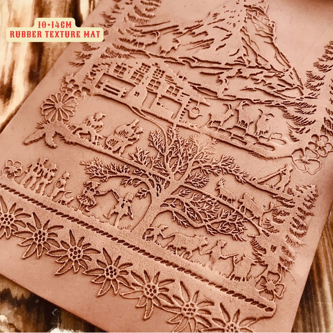 Mountain Chalet Rubber Texture Mat: Polymer Clay & Ceramics (10x14cm ...