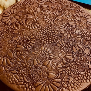 Mandala Floral Rubber Texture Mat With a Unique Floral Pattern in 14 ...