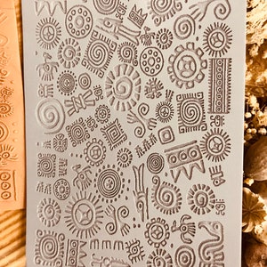 Ethnic Aztech Rubber Texture Mat With a Unique Pattern in 1014cm ...