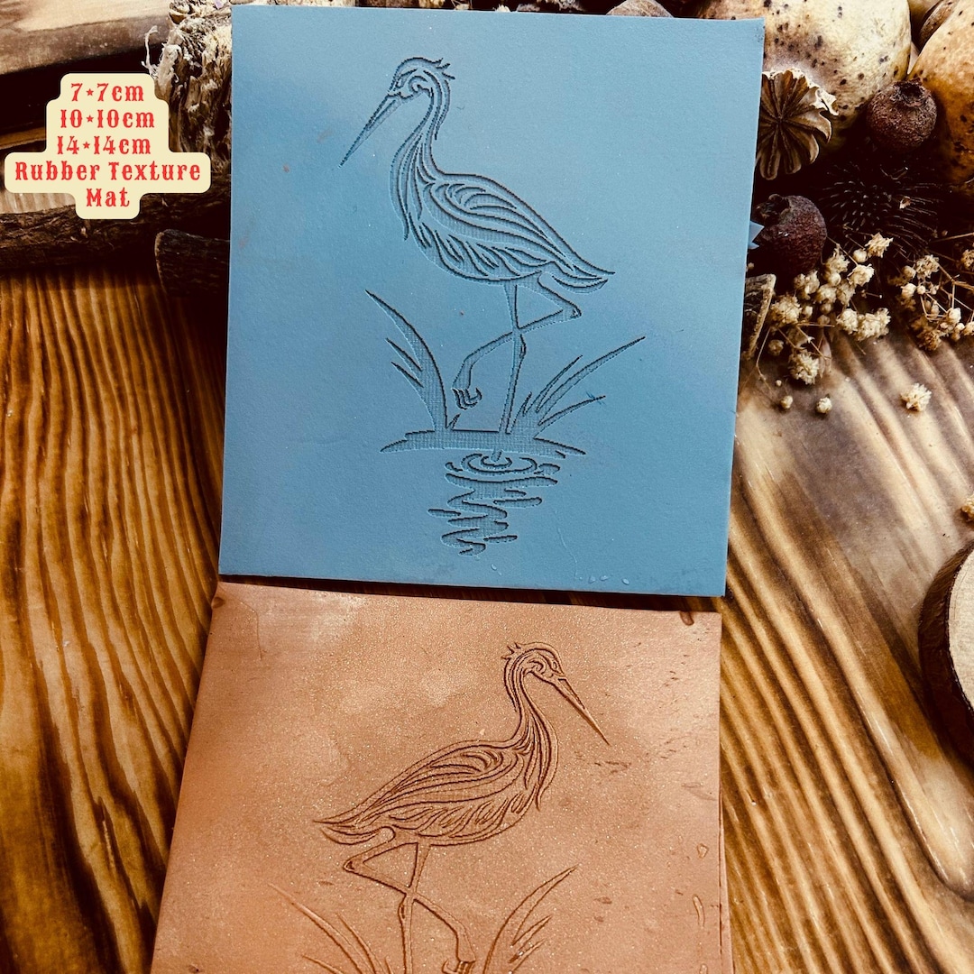 Kingfisher Rubber Texture Mat: Polymer Clay, Metal Clay (7x7cm, 10x10cm ...