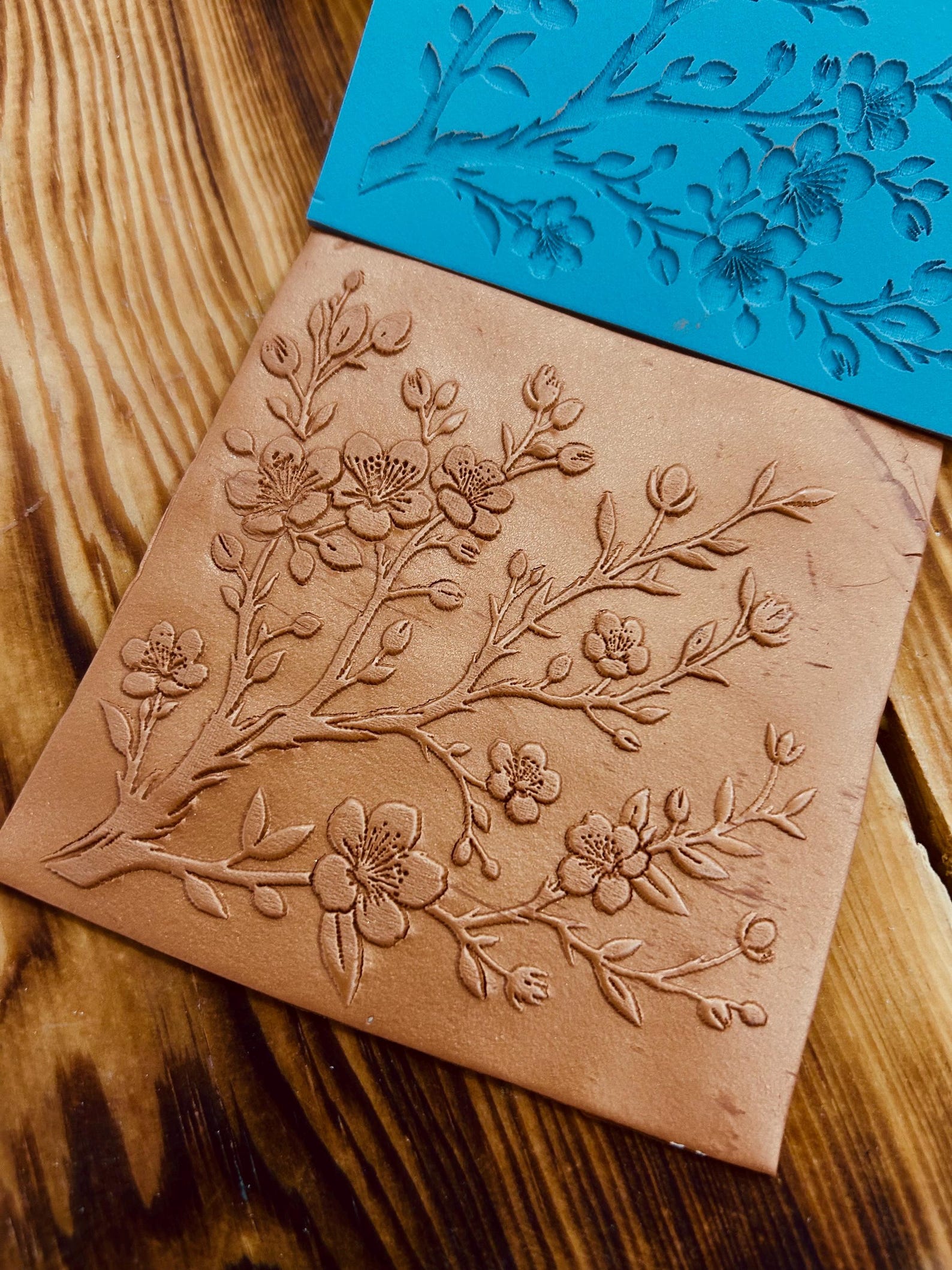 Cherry Blossom Polymer Clay Texture Mat: Jewelry Making (10x10 Cm) - Etsy