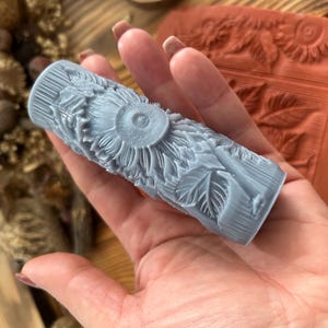 Sunflower Texture Roller: 3D Embossing for Clay & Soap (10cm) - Etsy