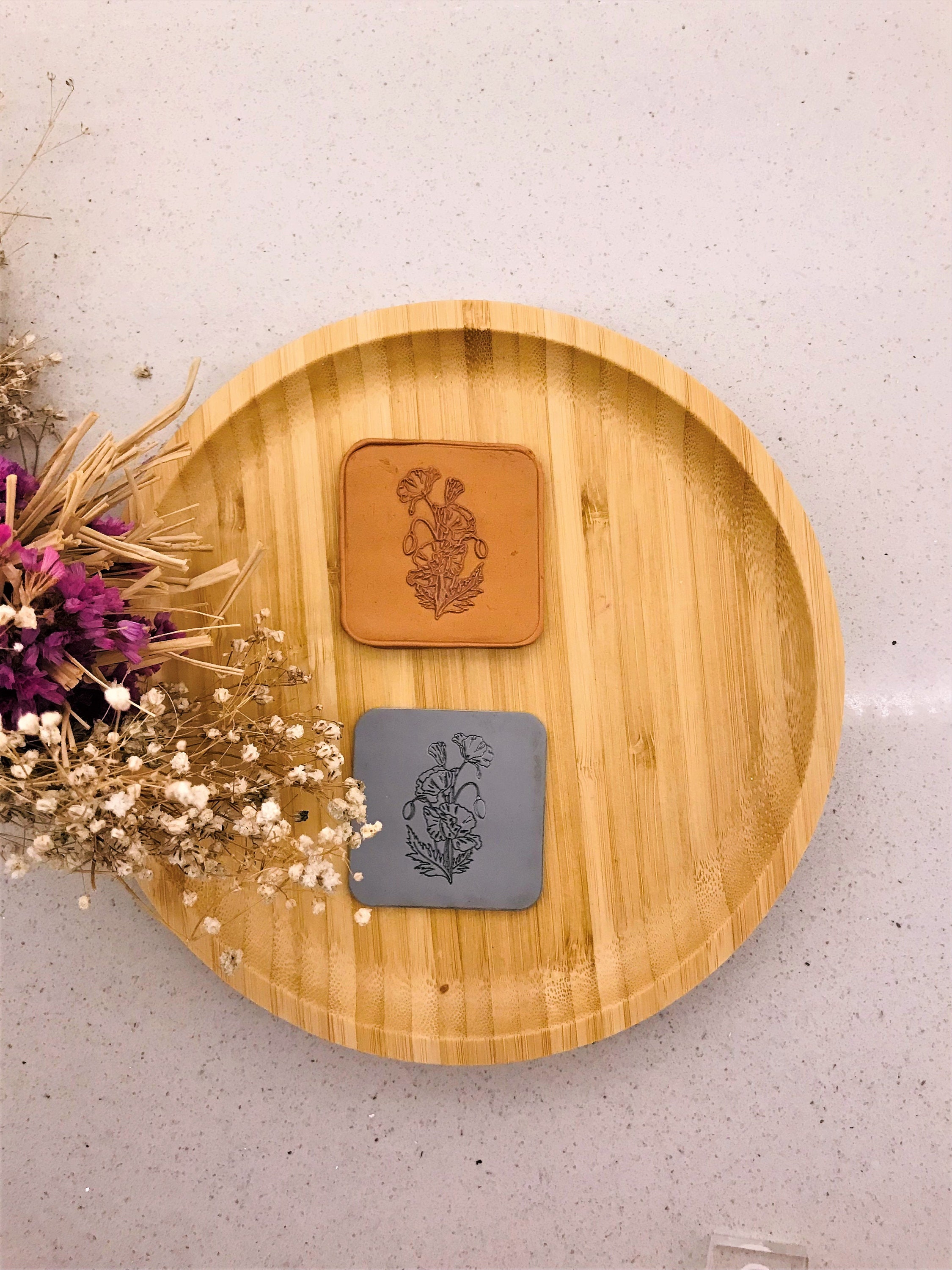 Lily Flower Rubber Texture Matpolymer Clay Toolsearring Makinghand ...