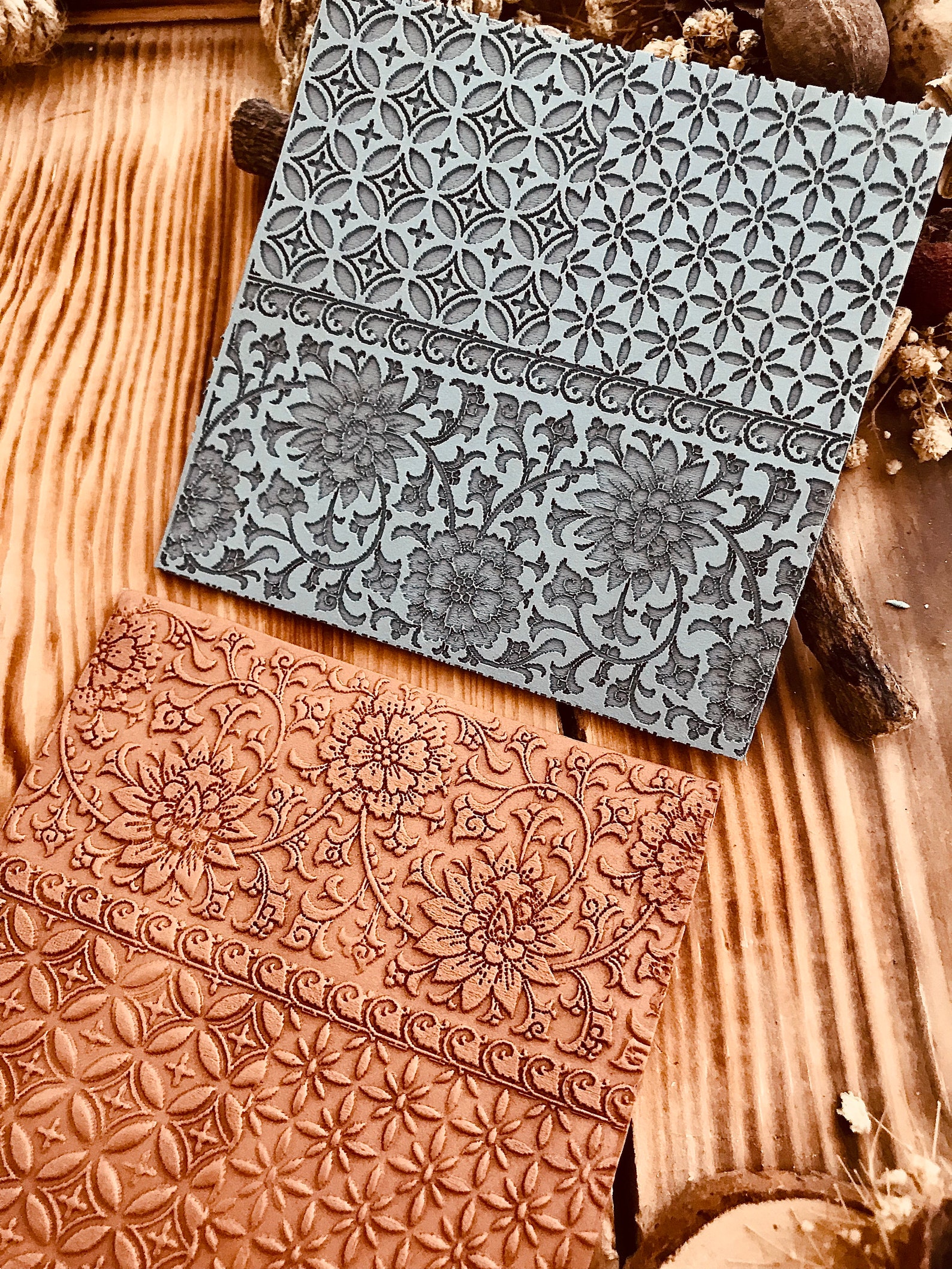 Spanish Tile Rubber Texture Mat: Polymer Clay Earring Tool (10x10cm) - Etsy