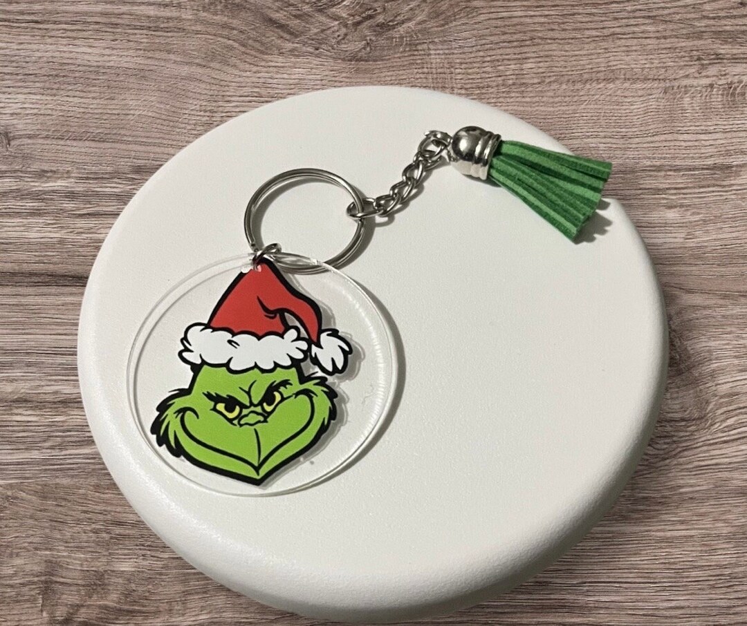 Grinch Keychain - Etsy