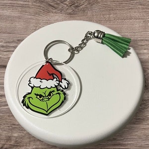 Grinch Keychain - Etsy