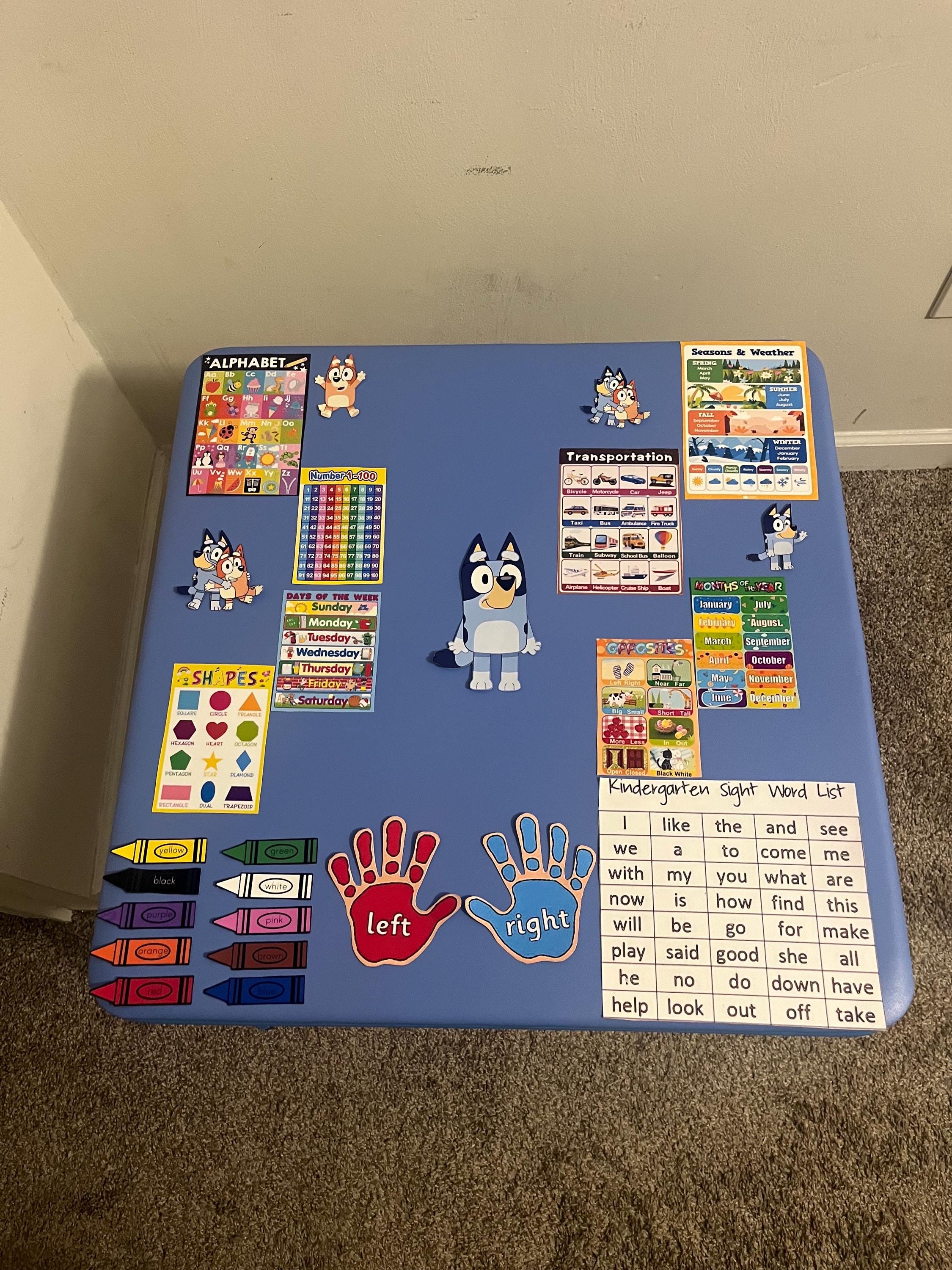 Bluey Learning Table - Etsy