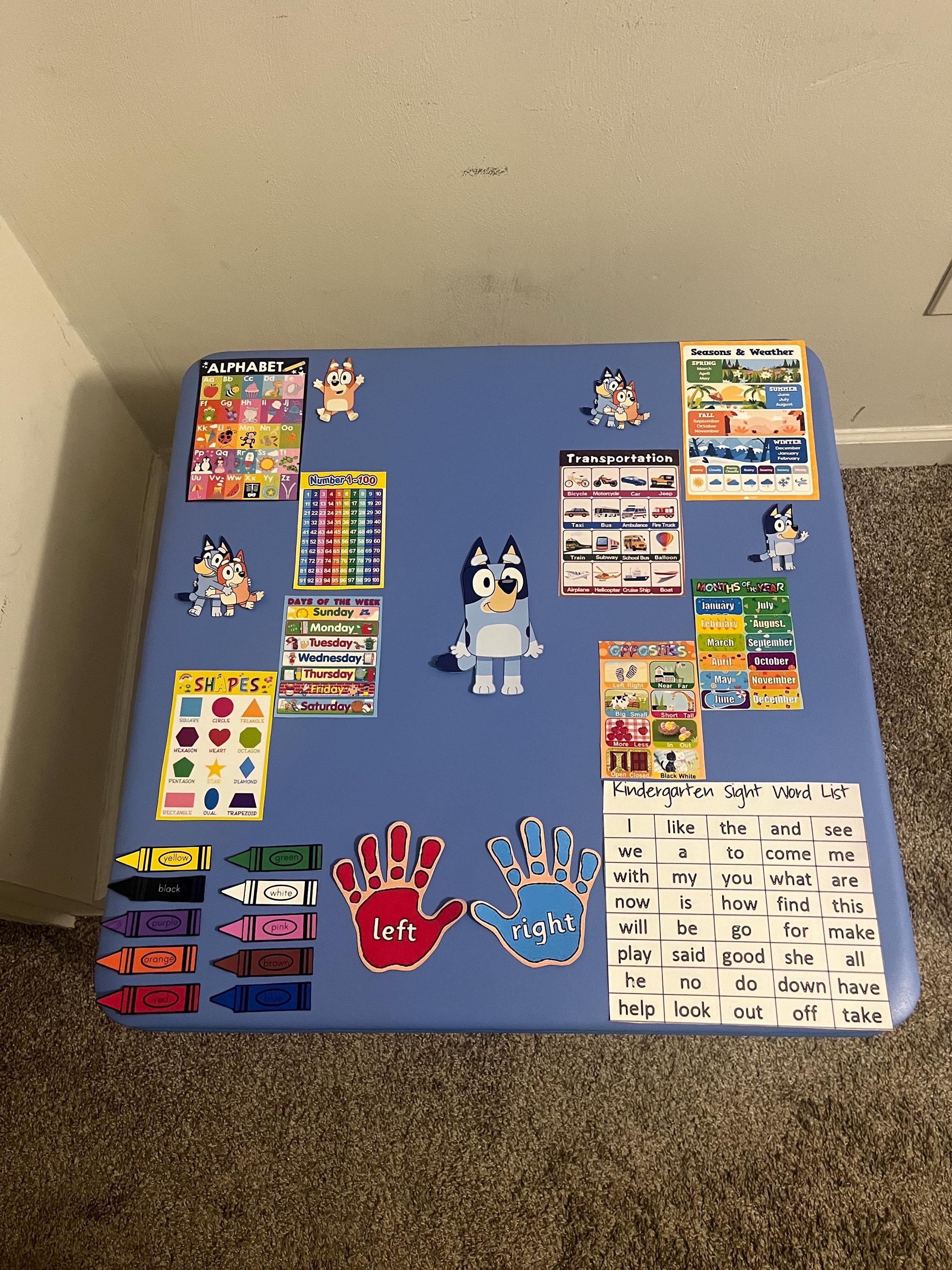 Bluey Learning Table - Etsy