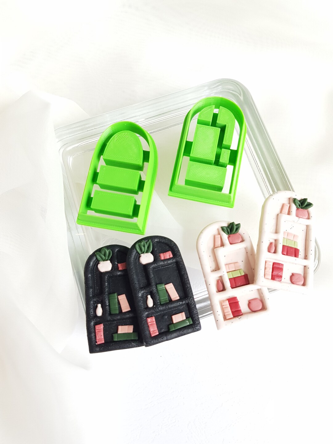 Bookshelf Clay Cutter Modern Bookshelf Cutter Polymer Clay - Etsy