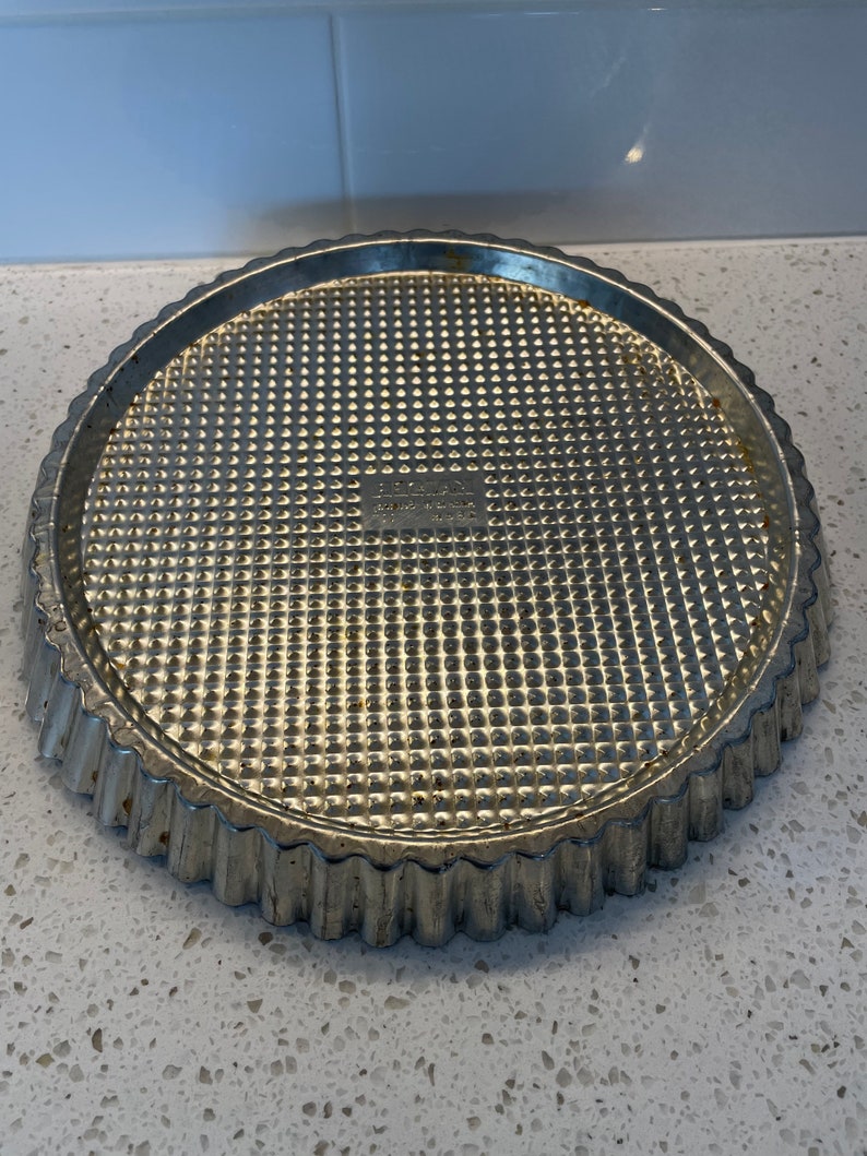 West German Fruit Flan Waffle Pattern Baking Pan, Vintage Kaiser W ...