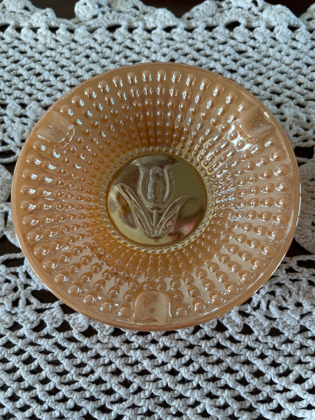 Fire King Peach Lustre Ware Tulip Ashtray, Houseware Gift, 1 Left - Etsy