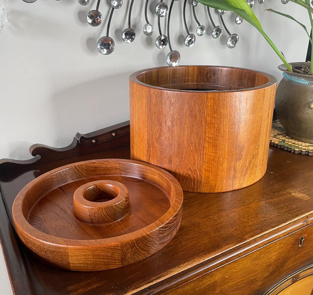 MCM Teak Ice Bucket by DANSK International Designs Limited, IHQ Denmark ...