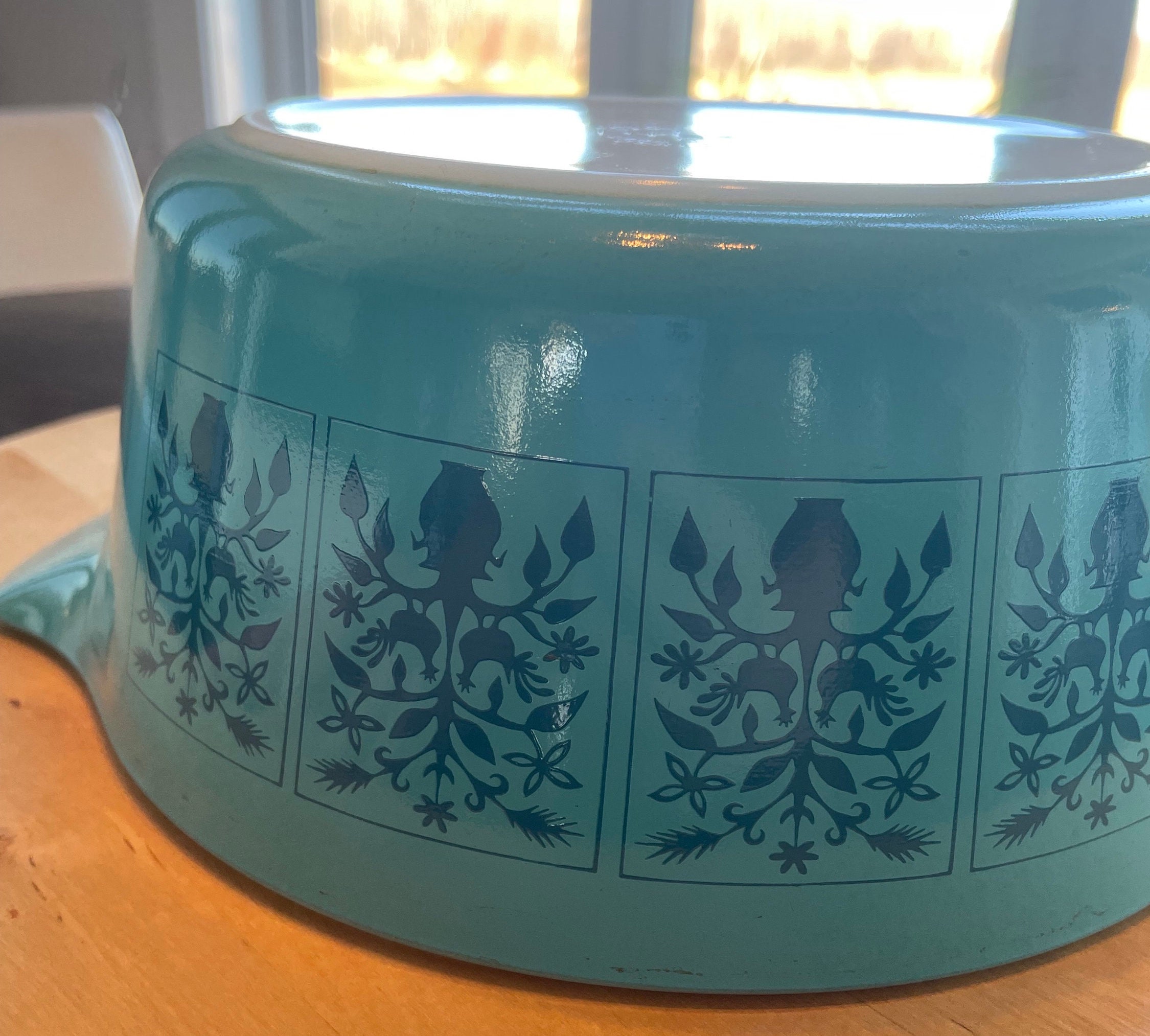 Vintage SAXONY PYREX 2-1/2 Quart Casserole Dish 475-B, Rare Turquoise ...