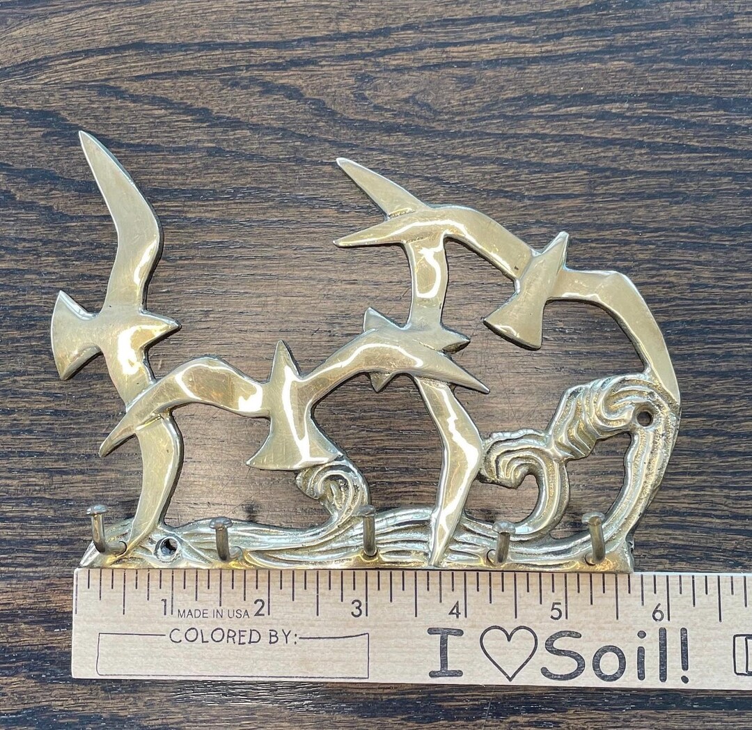 Vintage Brass Key Hooks – Choose Your Style, Decorative Wall Hooks for ...