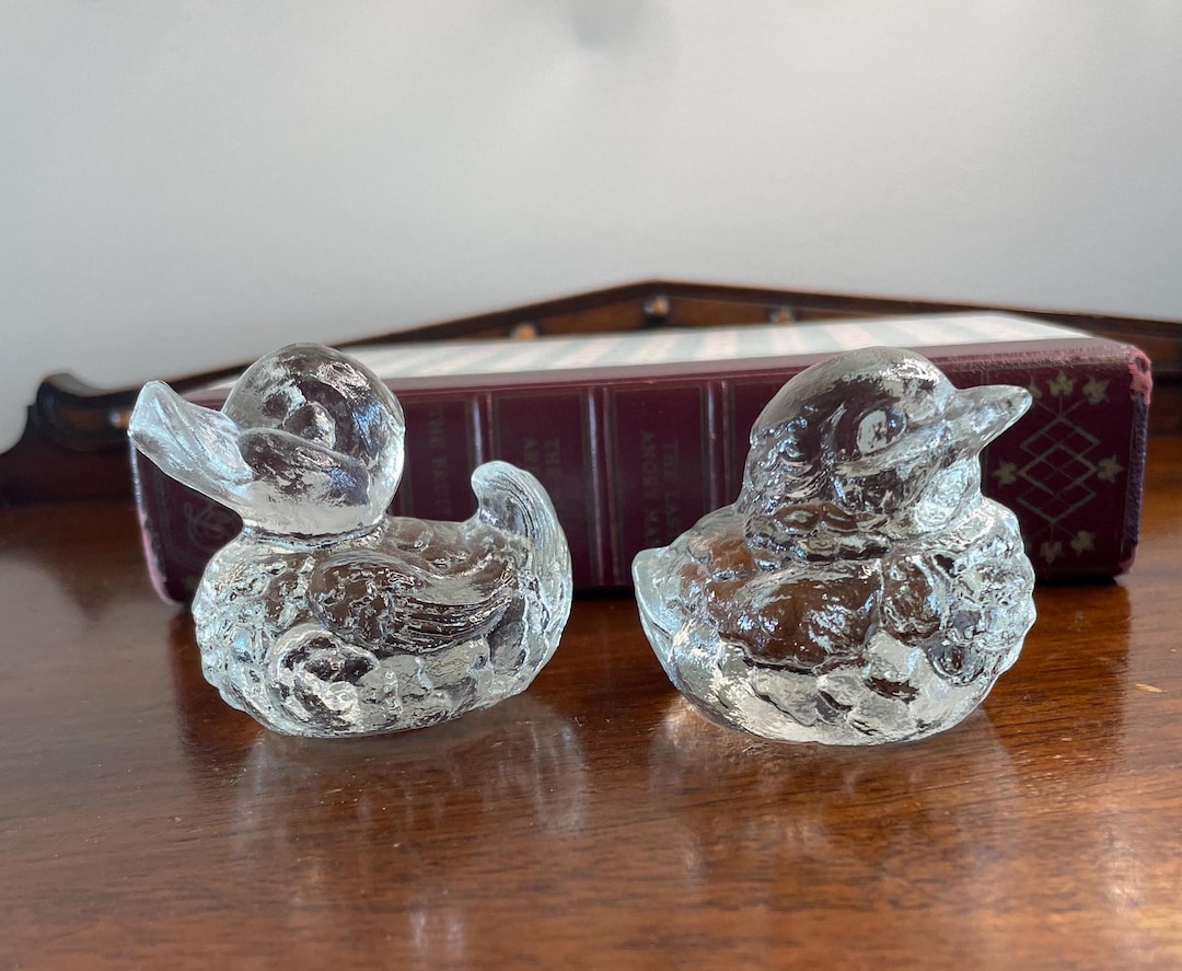 Vintage Goebel Crystal Glass Bird Figurines – Etched 1979, Collectible ...