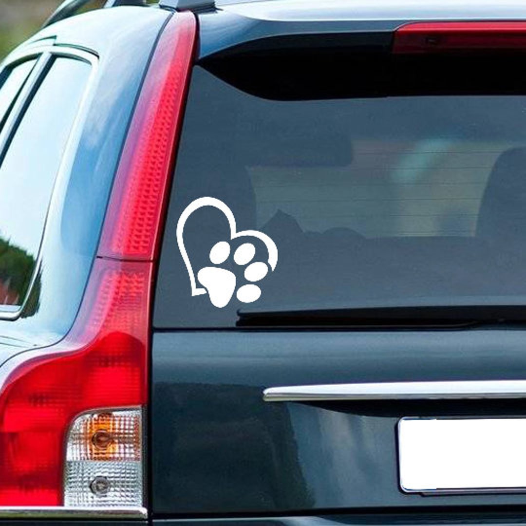 Paw Print Vinyl Stickers Cats Print Animals Decal Paw Print Sticker ...