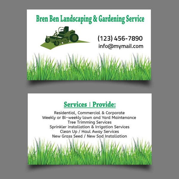 Tree Service Business Cards - Etsy