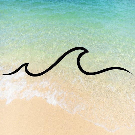 Ocean Wave Vinyl Decal Ocean Wave Decal Beach Decal Wave Decal for Car ...