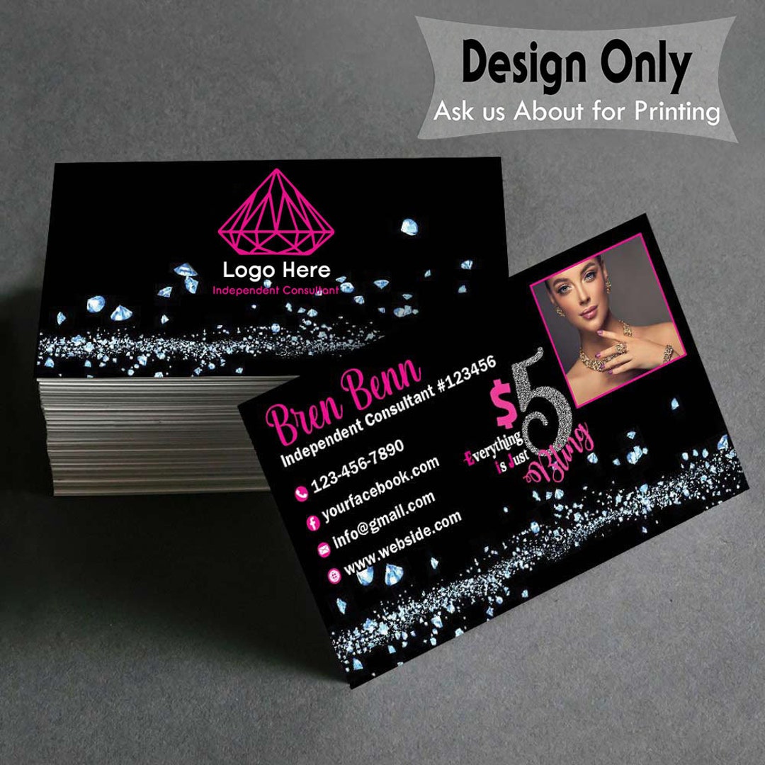 Personalized Jewelry Business Cards _ Custom Business Cards_digital ...