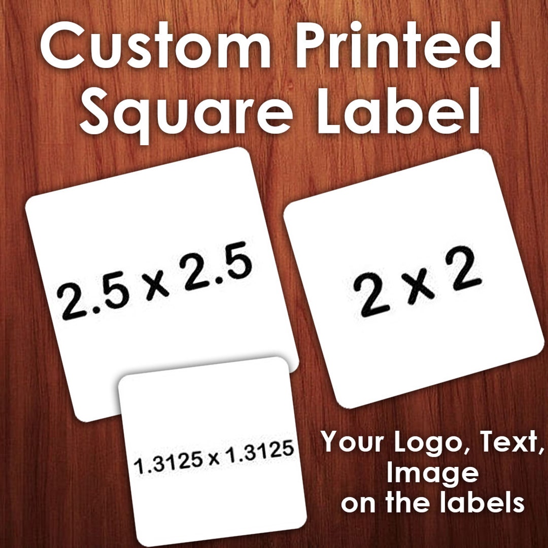 Custom Printed Square Labels,custom Stickers,product Labels,logo square ...