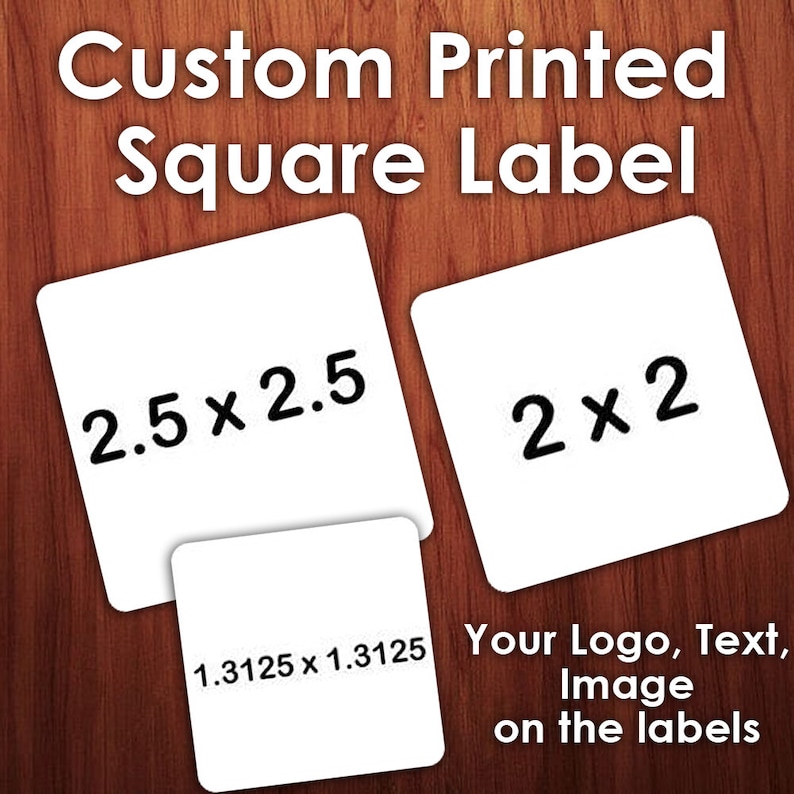 Custom Printed Square Labels,custom Stickers,product Labels,logo square ...