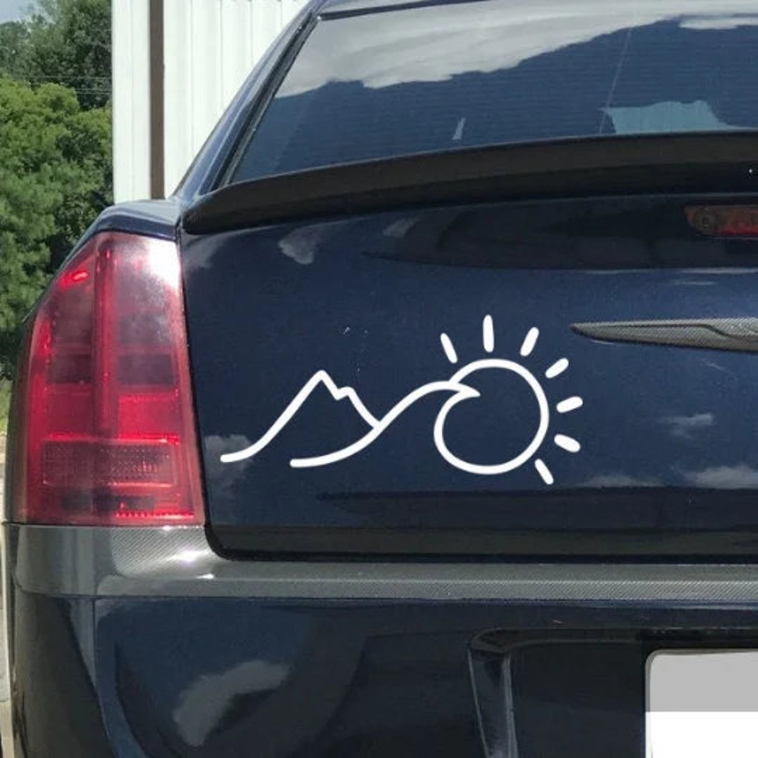 Ocean Decal, Mountain Decal, Sun Decal, Beach Decal, Wave Decal, Car ...