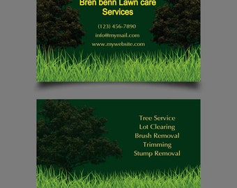 Business Cards Tree Service - Etsy