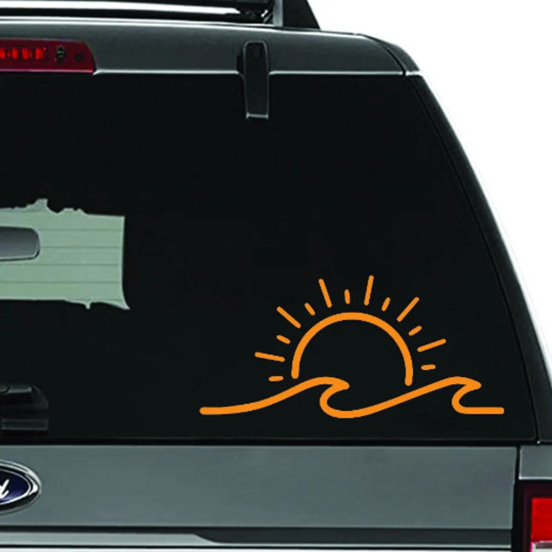 Ocean Decal, Mountain Decal, Sun Decal, Beach Decal, Wave Decal, Car ...