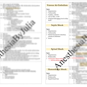Anesthesia Lab Final Cheat Sheet · Anesthesia Emergencies · BOARDS ...