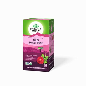Organic India Tulsi Sweet Rose Tea - 25 Infusion Bags - Etsy
