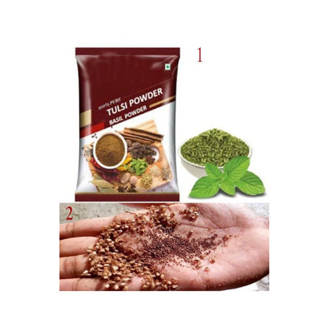 Tulsi Ke Beej, Organic Basil Powder, Natural Basil Powder, Basil Powder ...