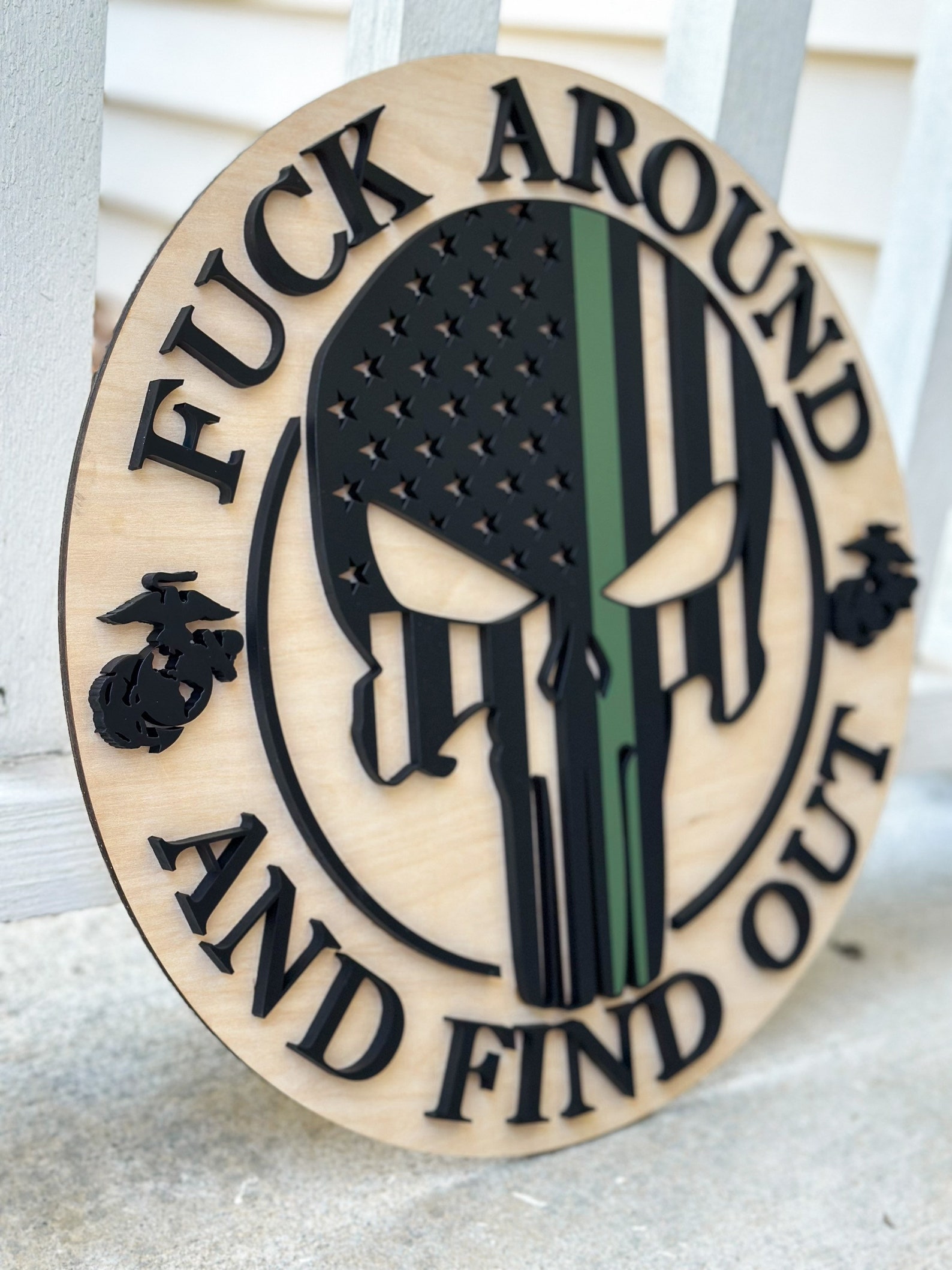 USMC Green Line FAFO Sign Wall Decor for Active Duty - Etsy