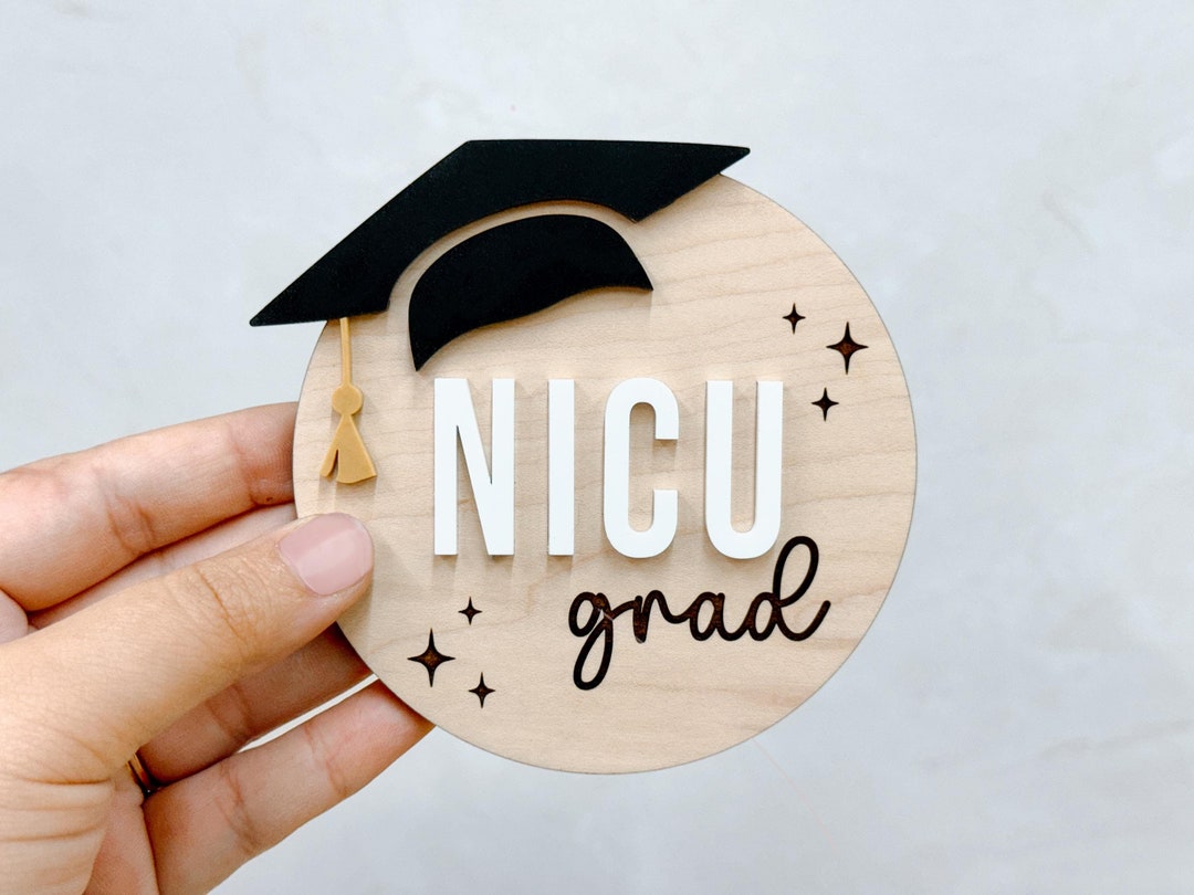 NICU Grad Photo Prop | NICU Graduation Sign | NICU Milestone Plaque ...