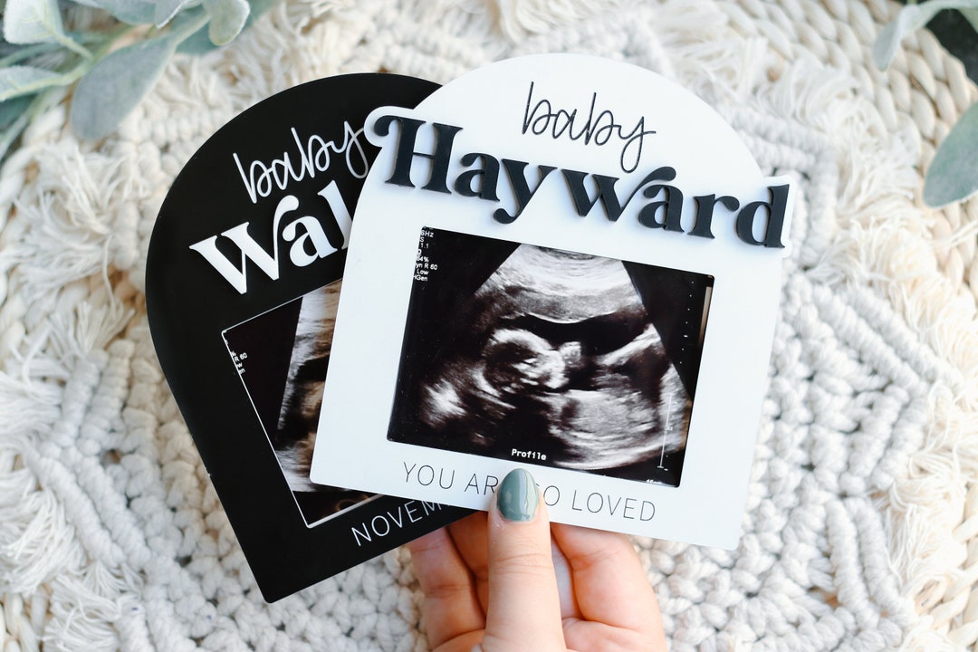 Personalized Magnetic Ultrasound Picture Frame | Maternity Photo Frame ...