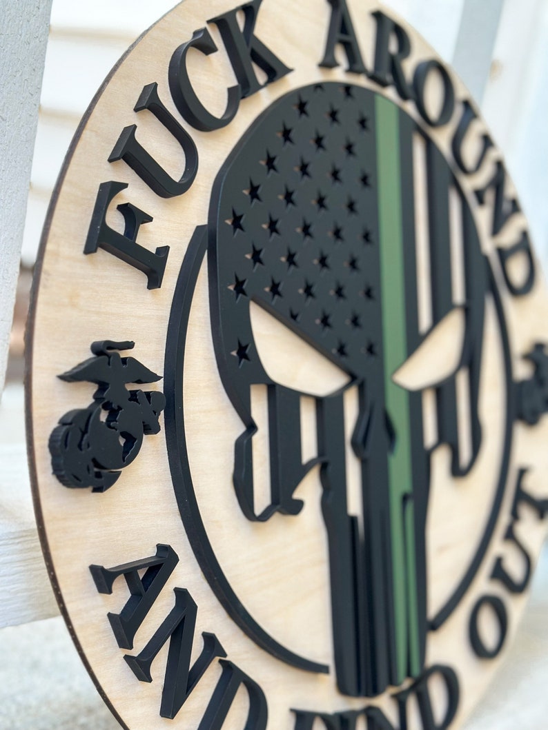 USMC Green Line FAFO Sign Wall Decor for Active Duty - Etsy