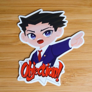 Ace Attorney || Objections and Phoenix Wright Sprite Stickers - Etsy