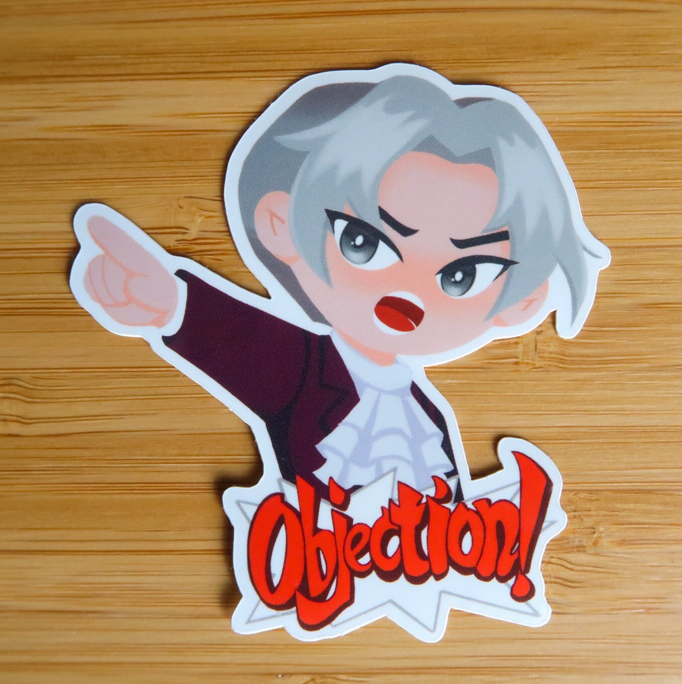 Ace Attorney || Objections and Phoenix Wright Sprite Stickers - Etsy