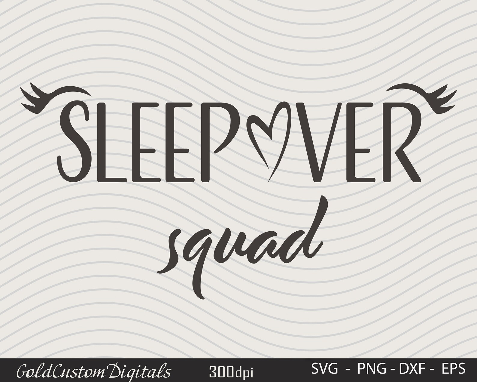 Sleepover Squad Svg, Sleepover Svg, Eyelashes Svg, Slumber Party Squad ...