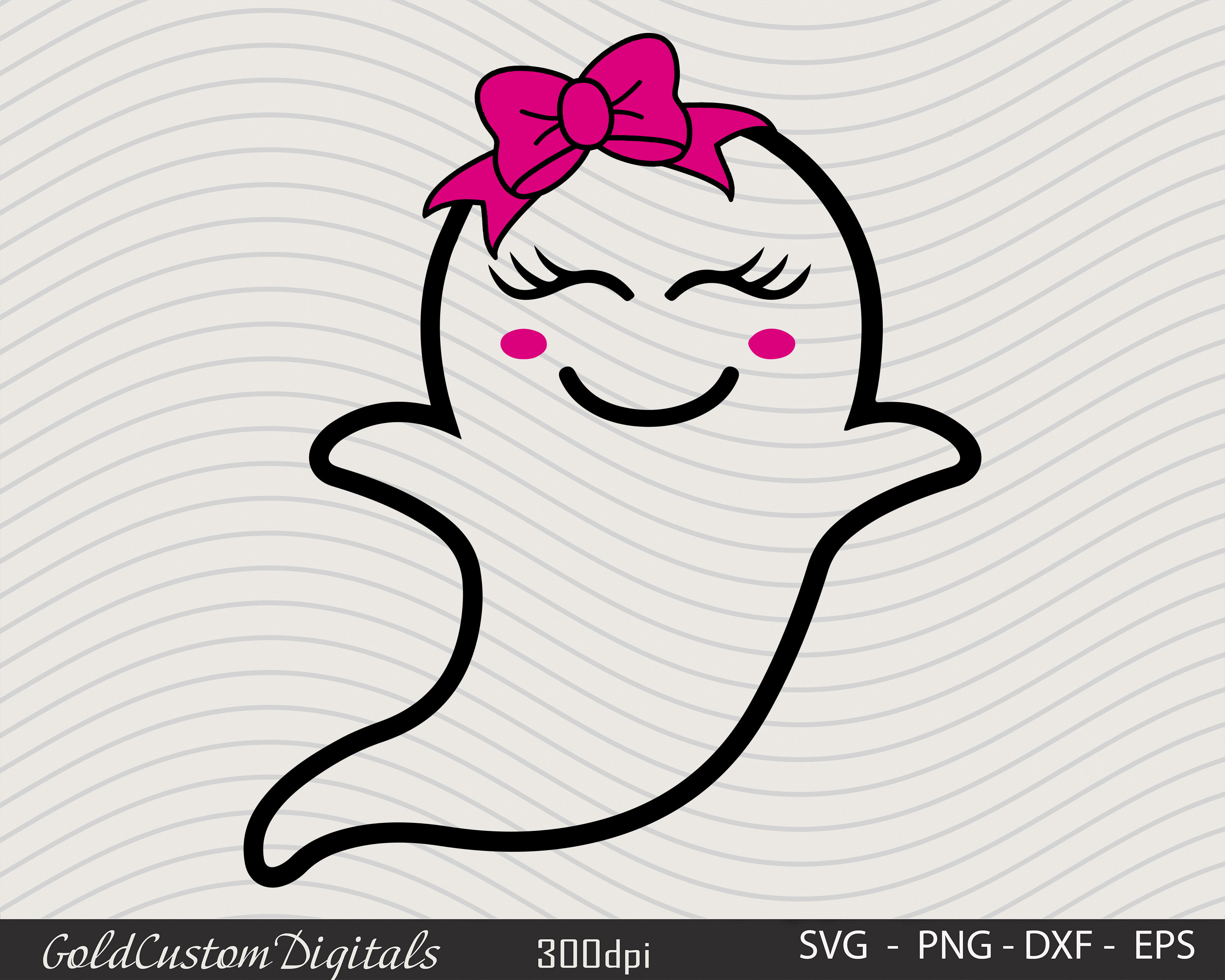 Ghost With Bow Svg, Halloween Svg, Spooky Svg, Halloween Svg, Cute ...