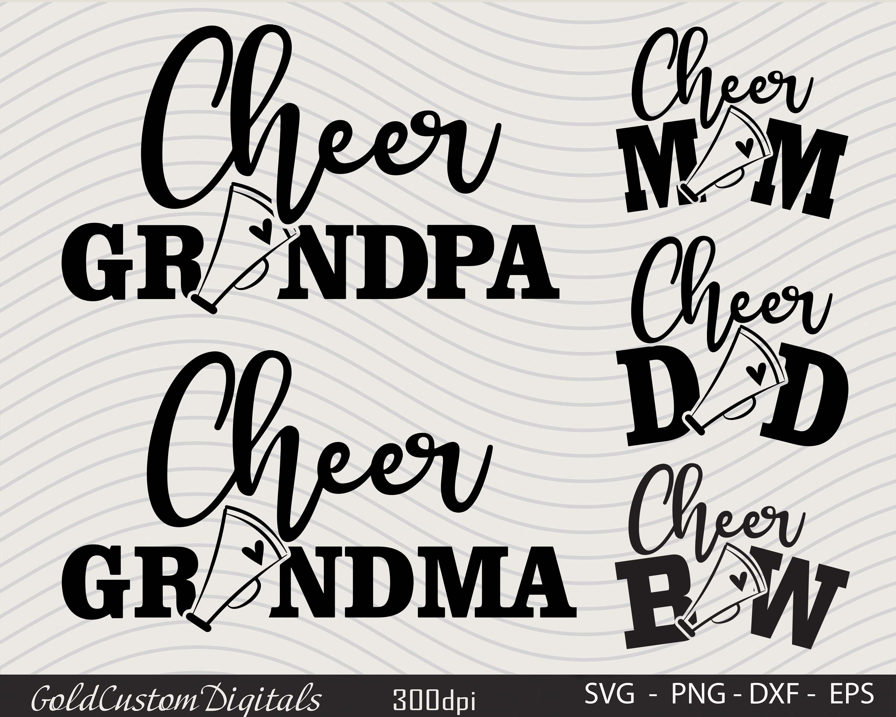 Cheer Bundle Svg, Cheer Mom Svg, Cheer Team Svg, Cheer Family Svg ...