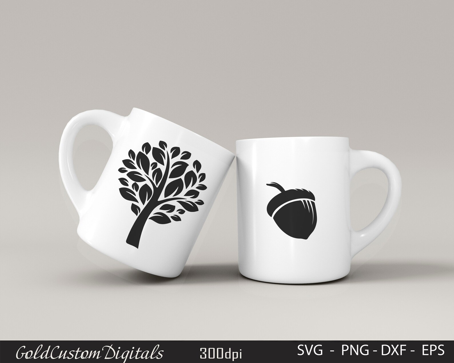 Oak Tree Svg, Oak Svg, Oak Nut Svg, Autumn Svg, Fall Season Svg, Nut ...
