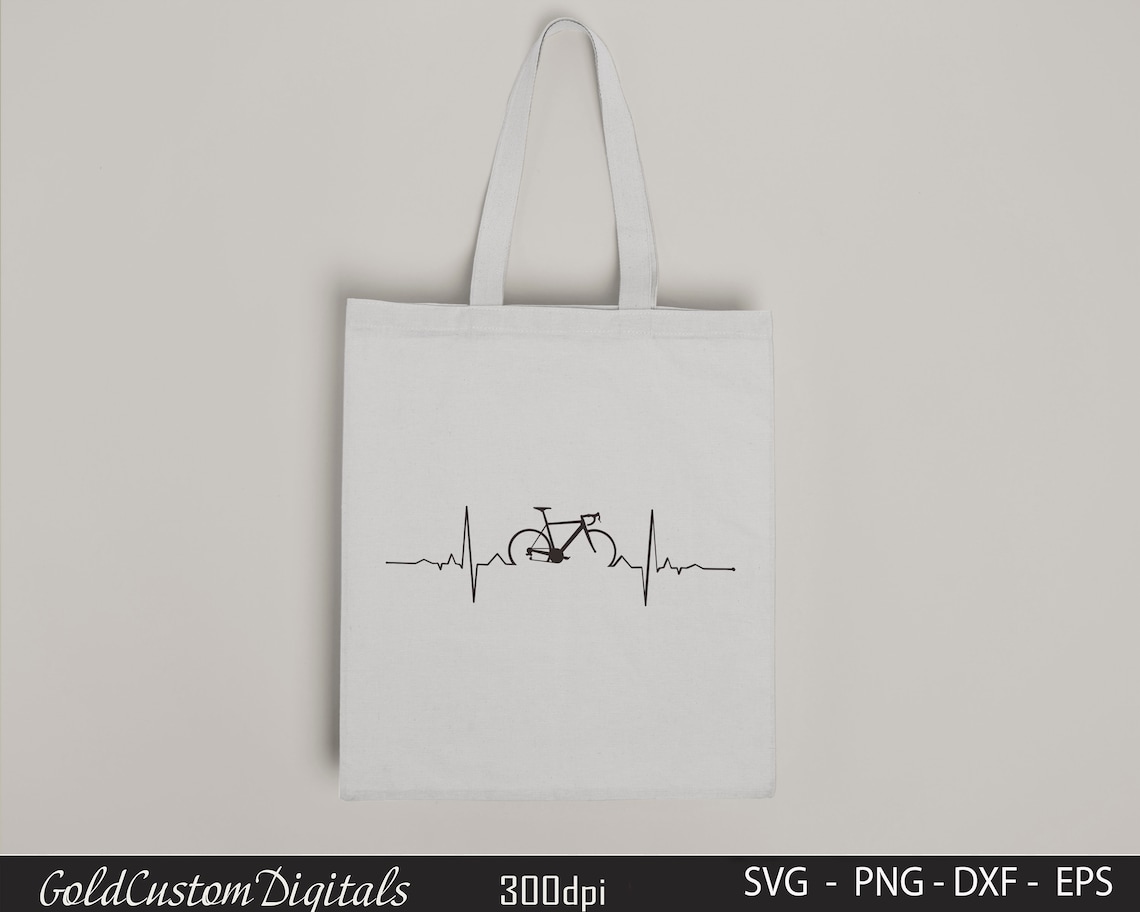 Bicycle Heartbeat Svg, Bicycle Pulse Ekg, Road Bike Svg, Biking Svg ...