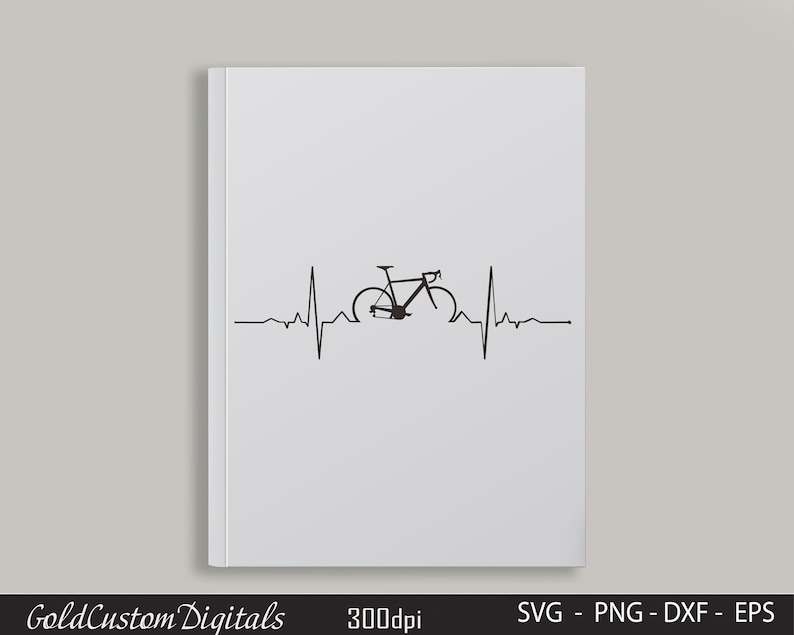 Bicycle Heartbeat Svg, Bicycle Pulse Ekg, Road Bike Svg, Biking Svg ...