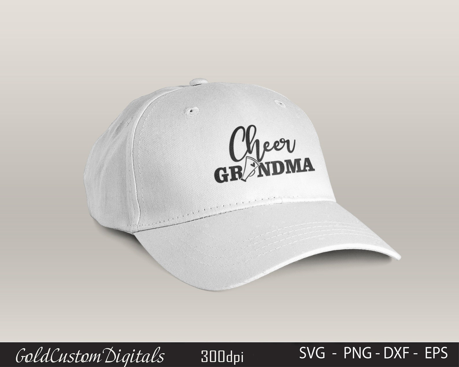 Cheer Grandma Svg, Cheerleader Svg, Cheer Grandma With Megaphone Svg ...